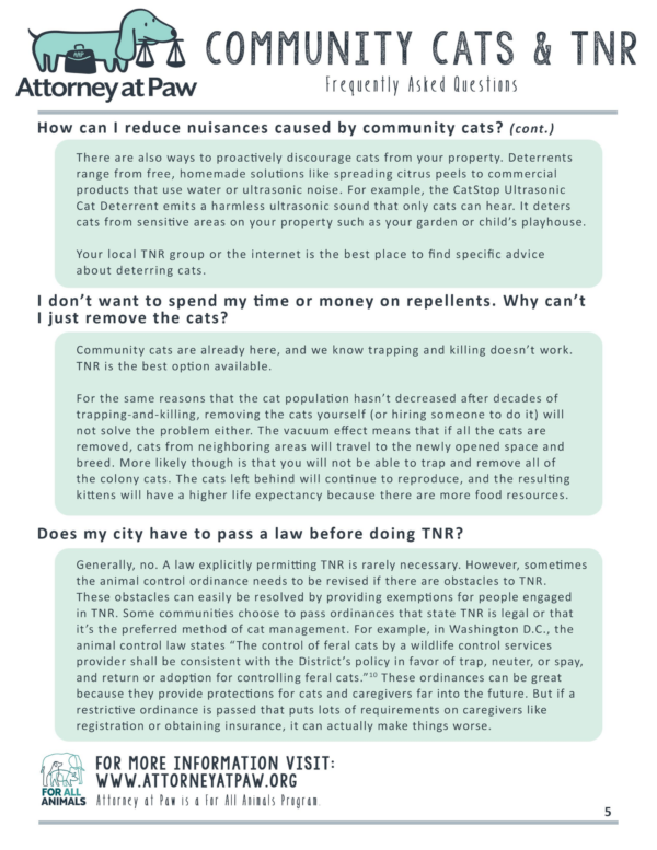 TNR Program - The Humane Society of Warren County